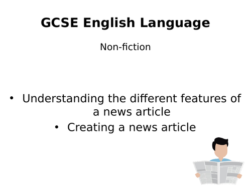 English Non-Fiction. Features of a Newspaper | Teaching Resources