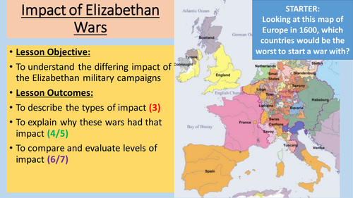 NEW OCR History A: Impact of Elizabethan Wars | Teaching Resources
