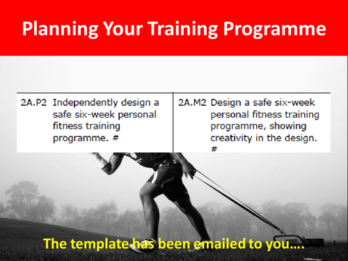 Btec Sport Level 2 - Unit 5 Training for personal fitness - lesson 5 ...