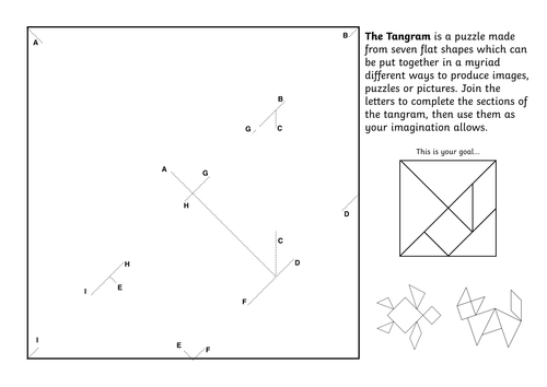 Tangram Creation Helper Sheet | Teaching Resources