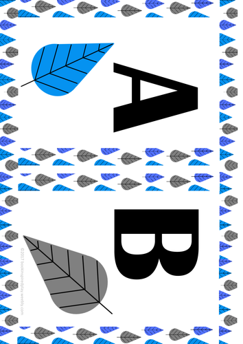 Autumn leaves alphabet | Teaching Resources