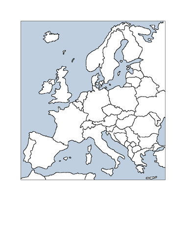 Maps of Europe in French Packet | Teaching Resources