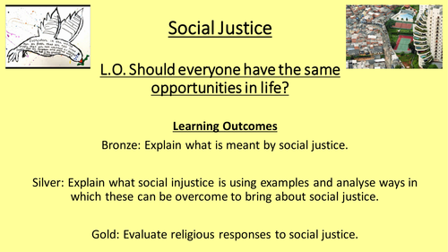 AQA 1-9 RS- Social Justice (part of the human rights and social justice ...