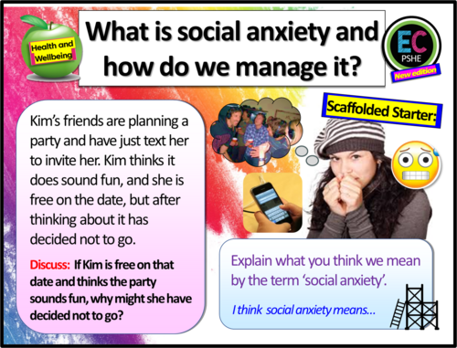 Mental Health - Social Anxiety | Teaching Resources