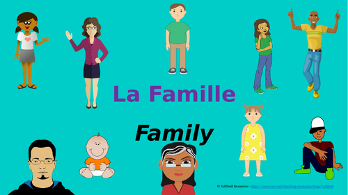 French Family (La Famille) Vocabulary | Teaching Resources