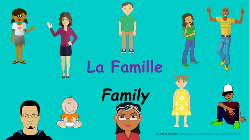 French Family (La Famille) Vocabulary | Teaching Resources