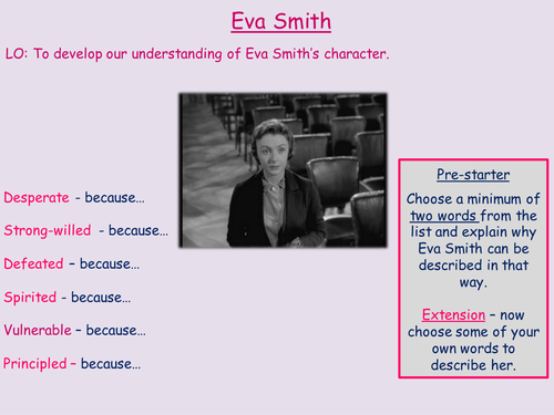 Eva Smith Revision An Inspector Calls | Teaching Resources