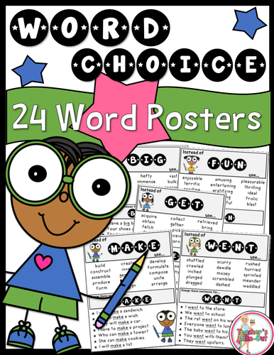 Word Choice Posters | Teaching Resources