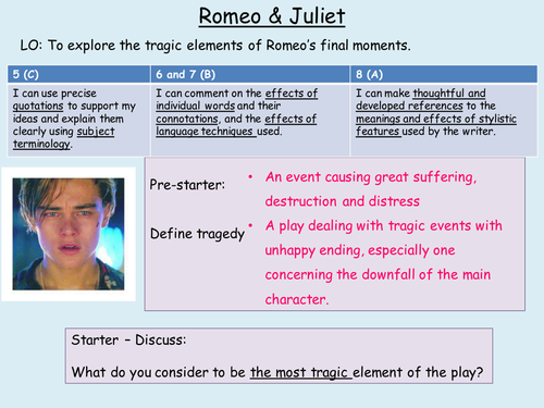 Tragedy within Romeo and Juliet | Teaching Resources