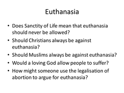 Euthanasia stretch and challenge quotes for Christianity and Islam ...