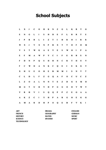 School Subjects for ESL / EFL Students | Teaching Resources