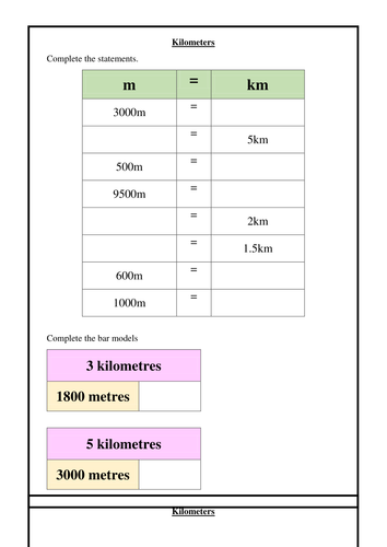Year 4 - Length and Perimeter Full Unit Worksheets x 20 | Teaching ...