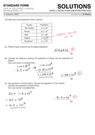 GCSE 9-1 Exam Question Practice (Standard Form) | Teaching Resources