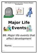 BTEC Level 3 Health & Social Care Unit 1 Human Lifespan Development B6 ...