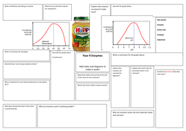 enzymes revision mat KS3/KS4 | Teaching Resources