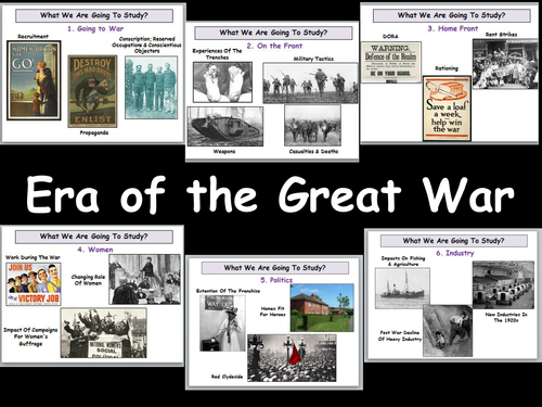 National 4 / 5 History: Era of the Great War (WWI) | Teaching Resources