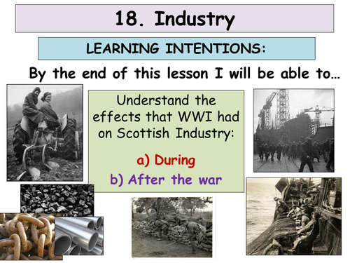 National 4 / 5 History: Era of the Great War (WWI) | Teaching Resources