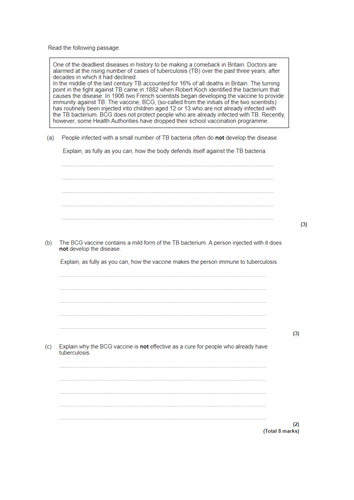 Human defence responses - complete lesson (GCSE 1-9) | Teaching Resources