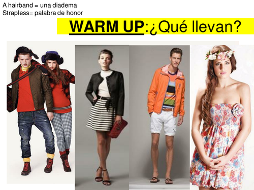 GCSE and KS3 LA ROPA (clothes) resources - MIX OF TENSES | Teaching ...