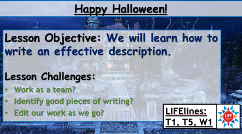 Halloween Descriptive Writing | Teaching Resources