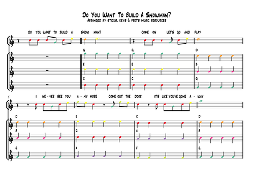 TUNED / BOOMWHACKER | 5 Disney songs | Teaching Resources