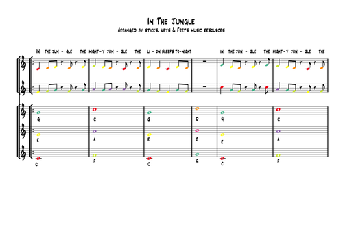 TUNED / BOOMWHACKER | 5 Disney songs | Teaching Resources