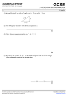 GCSE 9-1 Exam Question Practice (Algebraic Proof) | Teaching Resources