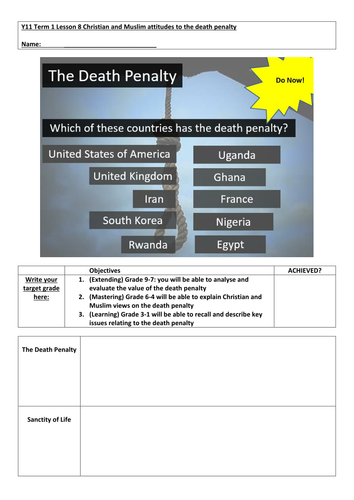 Religion, Crime & Punishment AQA Religious Studies 9-1 GCSE Seven ...