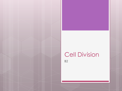 NEW AQA Biology GCSE B2 - Cell Division (Mitosis) | Teaching Resources