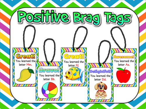Alphabet Brag Tags | Teaching Resources