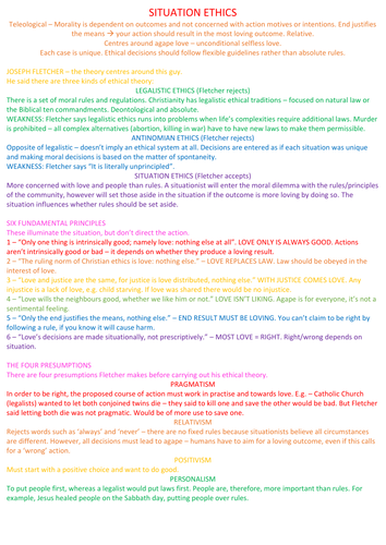 A Level Ethical Theories | Teaching Resources
