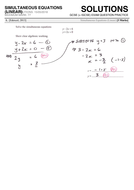 GCSE 9-1 Exam Question Practice (Simultaneous Equations) | Teaching ...