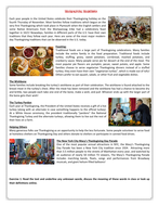 Thanksgiving Day - Reading Comprehension Text / Worksheet | Teaching ...