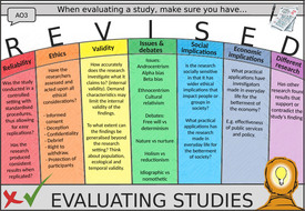 How to evaluate studies in Psychology. Suitable for AQA A-level ...