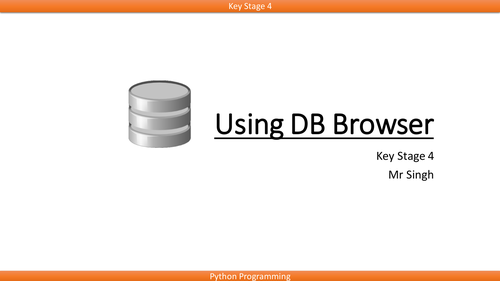 SQLite Program Introduction (DB Browser) | Teaching Resources