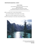 AQA Language Paper 1, Section B - Descriptive Writing | Teaching Resources