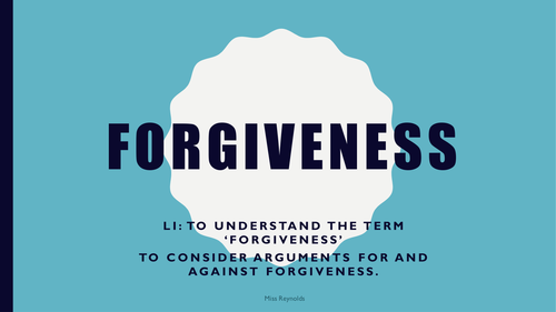 Forgiveness | Teaching Resources