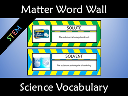 Matter Science Word Wall Poster and Anchor Charts | Teaching Resources