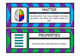 Matter Science Word Wall Poster and Anchor Charts | Teaching Resources