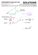 GCSE 9-1 Exam Question Practice (Trigonometry) | Teaching Resources