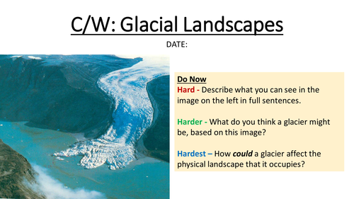 AQA GCSE 1-9 - Glacial Landscapes | Teaching Resources
