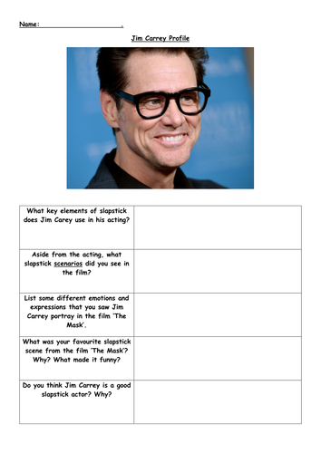 Slapstick Comedy | Teaching Resources