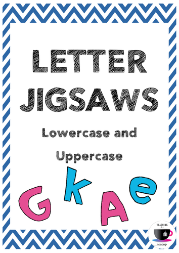 Letter Jigsaws - Lowercase and Uppercase Letters | Teaching Resources