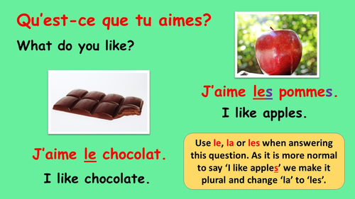 French Food and Drink La Nourriture | Teaching Resources