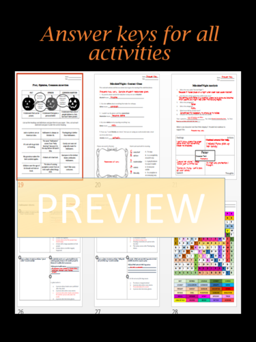 HALLOWEEN: Literary Non-Fiction, Poetry, Myth and more | Teaching Resources