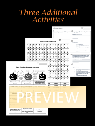 HALLOWEEN: Literary Non-Fiction, Poetry, Myth and more | Teaching Resources