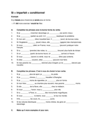Le conditionnel et "Si" clauses : tutorial and practice | Teaching ...