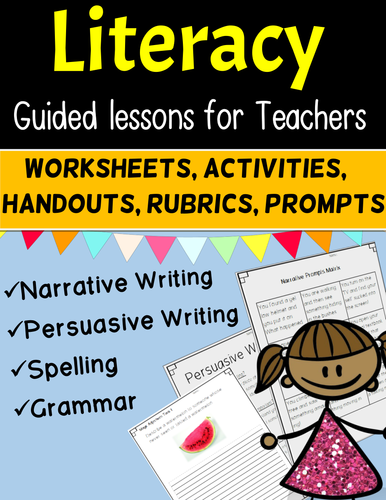 MEGA PACK of Literacy Unit Activities: Narrative, Persuasive Writing ...