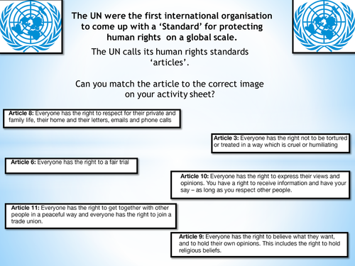 Citizenship 2016 Theme A: Human Rights | Teaching Resources