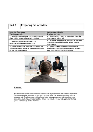 Employability Skills: Preparing for an Interview and Interview Skills ...